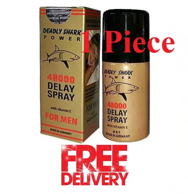 Deadly Shark 48000 Delay Spray for Men with Vitamin E 45ml - Kuwait ...